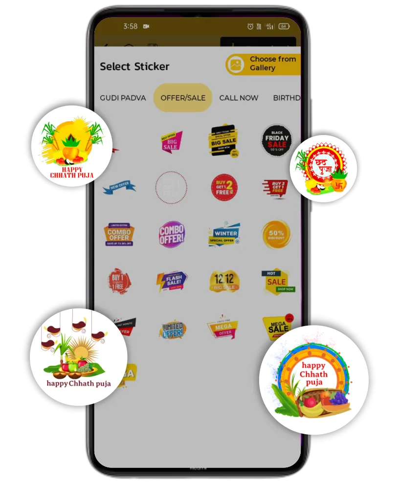 Get Chhath Puja images,banners,videos and posters for free on AdBanao App.