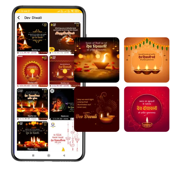 Create Dev Diwali posters & videos now