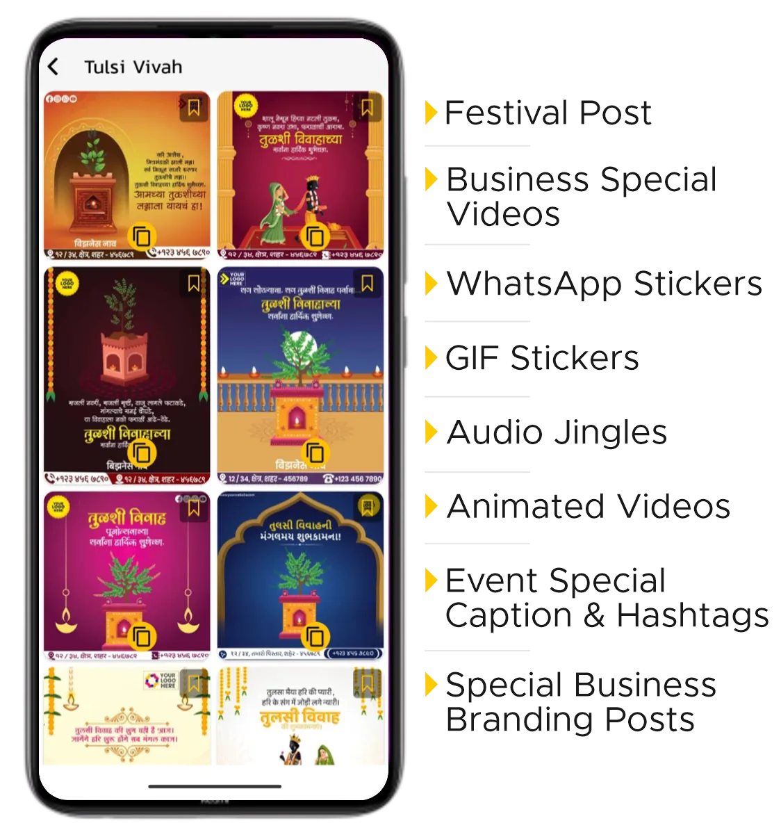 Celebrate tulshi vivah festival with best posters. | Download From ...