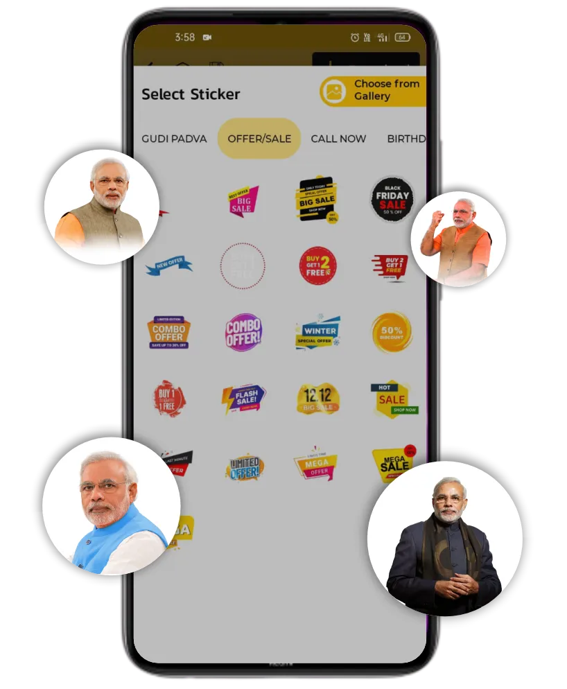 Happy birthday Modi ji posters , videos , status for free on AdBanao app